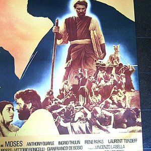 ITC/RAI Co Production | Art | Moses Movie Poster Original Film Burt ...